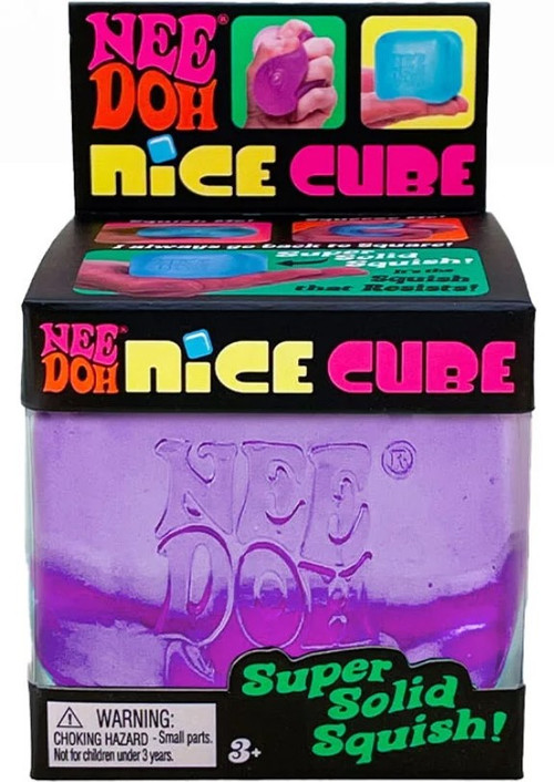 NeeDoh Nice Cube PURPLE Stress Ball Schylling - ToyWiz