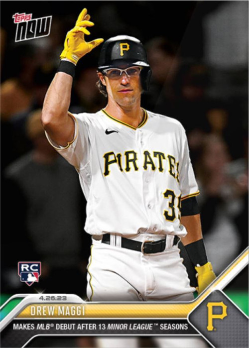 MLB 2023 NOW Baseball Single Card Drew Maggi Exclusive 190 Rookie - ToyWiz