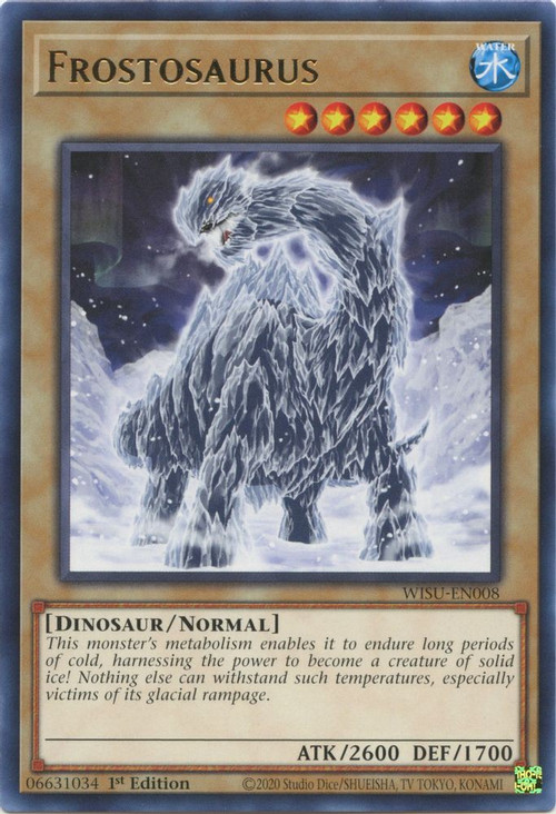 YuGiOh Trading Card Game Wild Survivors Single Card Rare Frostosaurus ...