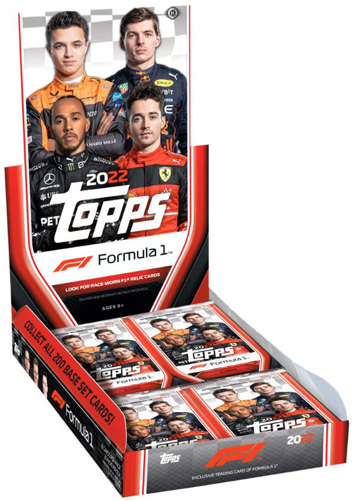 Formula 1 Topps 2022 Trading Card HOBBY Box 20 Packs - ToyWiz