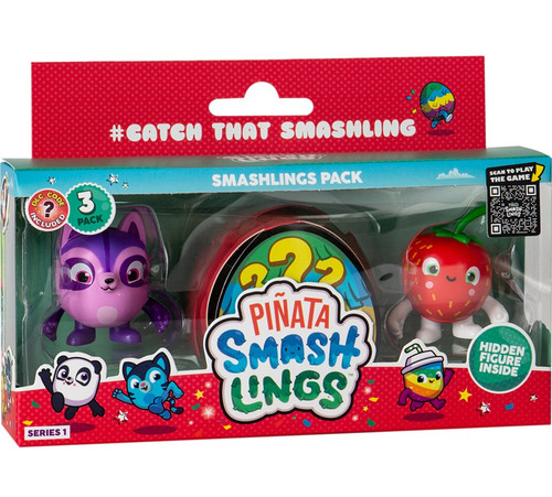 Pinata Smashlings Mini Figure Series 1 Set 1 Mystery 3-Pack DLC Code ...