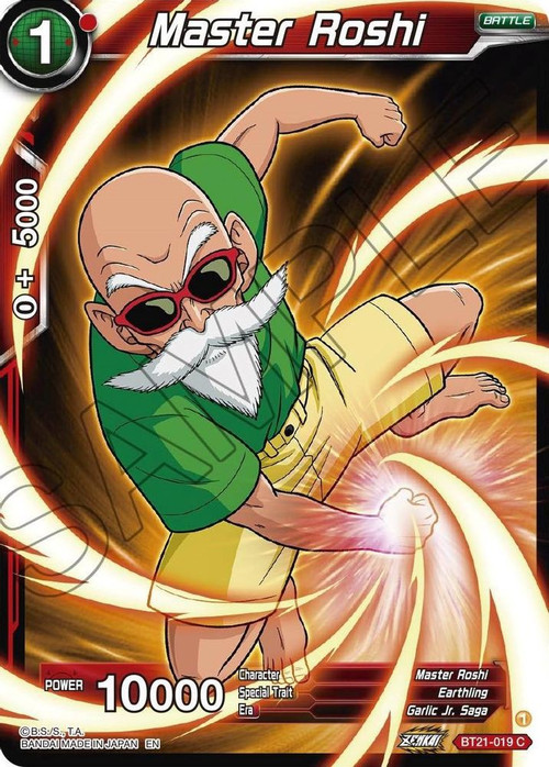 Dragon Ball Super Trading Card Game Wild Resurgence Single Card Common Master Roshi BT21-019 ...