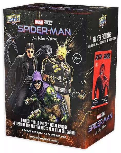 Marvel Upper Deck Spider-Man No Way Home Trading Card BLASTER Box 5 ...
