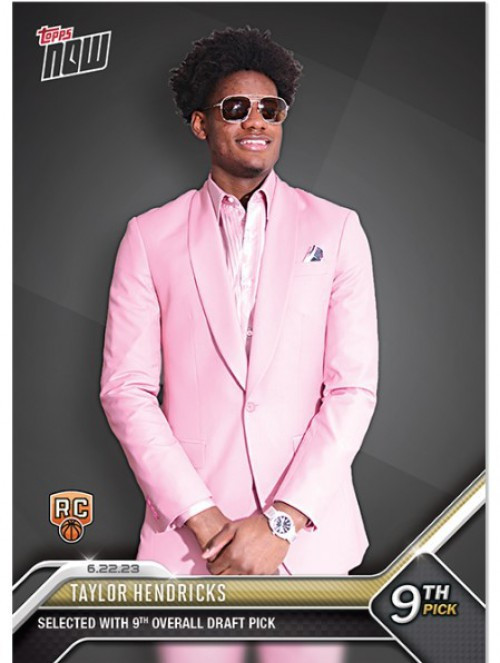 NBA Utah Jazz 2023 NOW Basketball Single Card Taylor Hendricks D6 ...