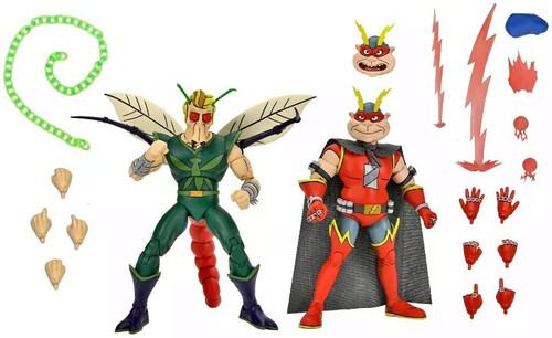 NECA Teenage Mutant Ninja Turtles Bugman Electrozapper Exclusive 7 Action Figure 2-Pack - ToyWiz