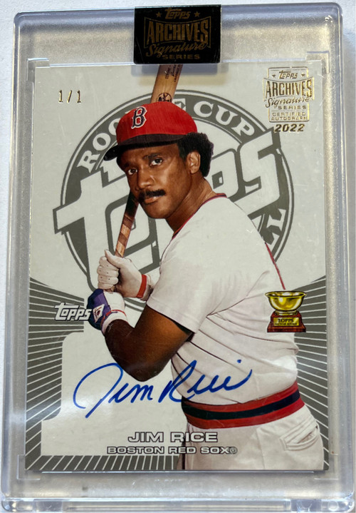 MLB 2022 Topps Archives Signature Series Jim Rice 11 Autographed ...