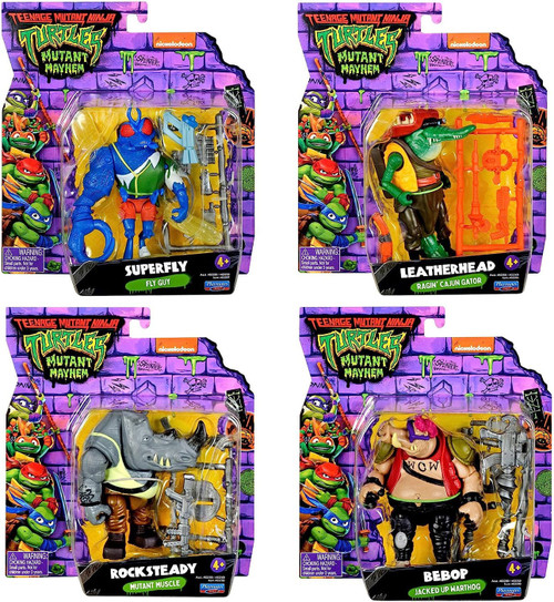 Teenage Mutant Ninja Turtles Mutant Mayhem Superfly, Leatherhead ...