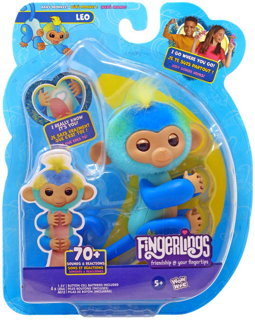 Fingerlings Baby Monkey Leo Figure 2023 WowWee - ToyWiz