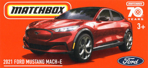 Matchbox Drive Your Adventure 2021 Ford Mustang Mach-E Diecast Car 70 ...