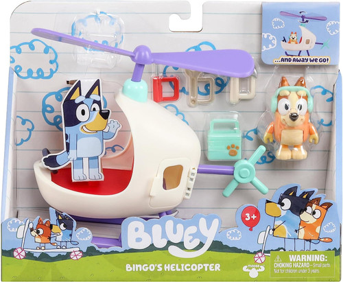 Bluey Bingos Helicopter Figure Set Moose Toys - ToyWiz