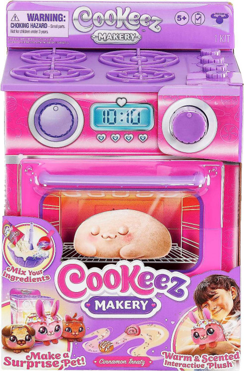 Cookeez Makery Bake Your Own Plush CINNAMON Treatz Oven Playset 1 ...