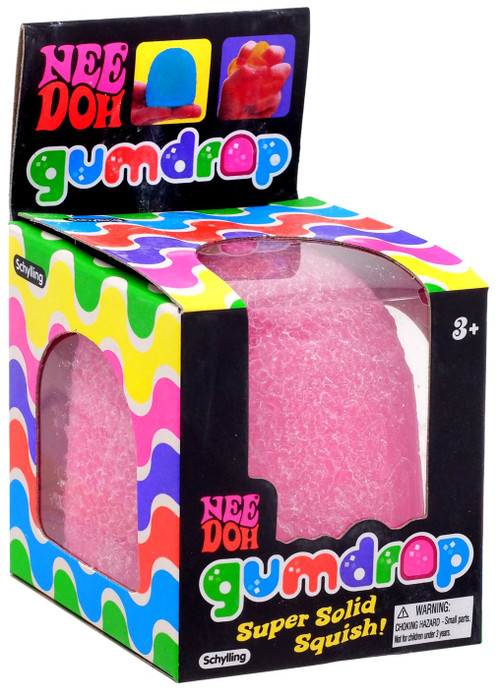 NeeDoh Gumdrop PINK Stress Ball Schylling - ToyWiz