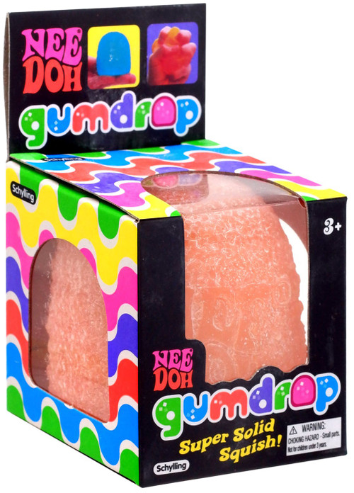 NeeDoh Gumdrop ORANGE Stress Ball Schylling - ToyWiz