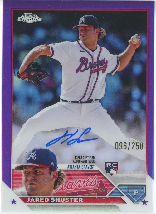MLB 2023 Topps Chrome Single Card Purple 96250 Jared Shuster RA-JS ...