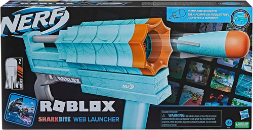 Nerf Roblox Sharkbite Web Launcher Dart Blaster Toy Hasbro Toys - ToyWiz