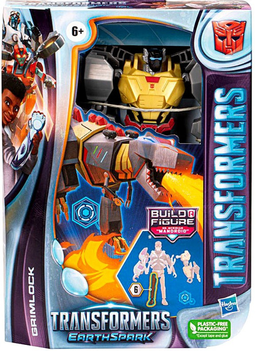 Transformers Earthspark Grimlock Deluxe Action Figure Build Dr ...