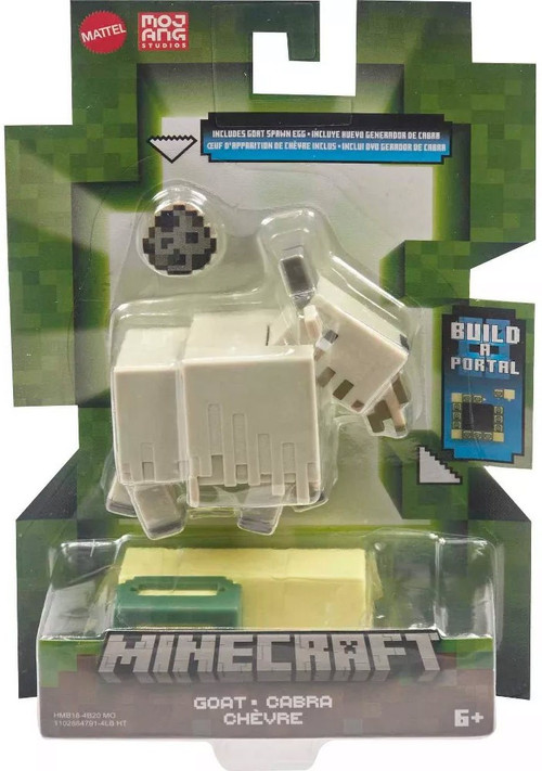Minecraft Build-A-Portal Goat 3.25 Action Figure Version 2 Mattel Toys ...
