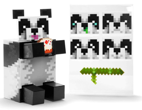Minecraft Diamond Level Panda Exclusive Action FIgure Mattel - ToyWiz