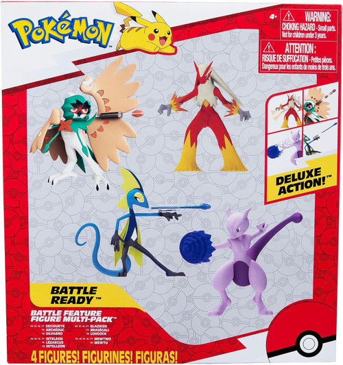 Pokemon Battle Feature Decidueye, Inteleon, Blaziken Mewtwo Exclusive 4 ...