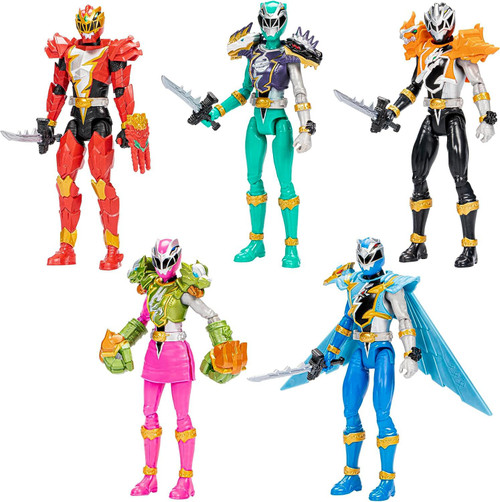 Power Rangers Dino Fury Team-Up Pack Exclusive Action Figure 5-Pack ...