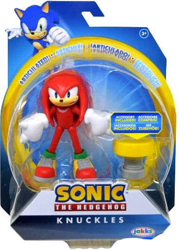 Sonic The Hedgehog Knuckles 4 Action Figure Modern, with Spring Jakks ...