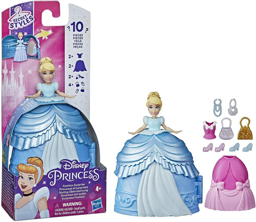 Disney Princess Secret Styles Fashion Surprise Cinderella Mini Doll ...