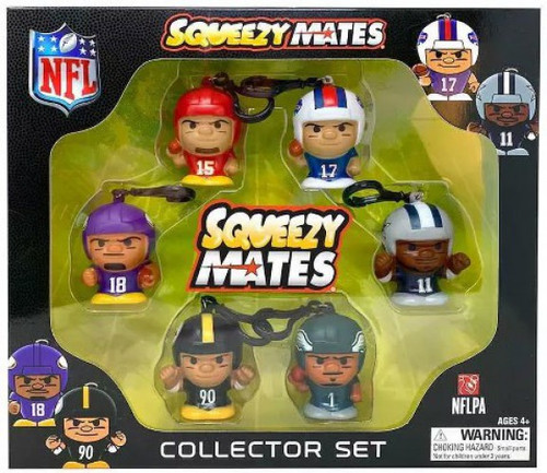 NFL Squeezy Mates Squeezy Mates Collector Set 6-Pack Party Animal Toys ...