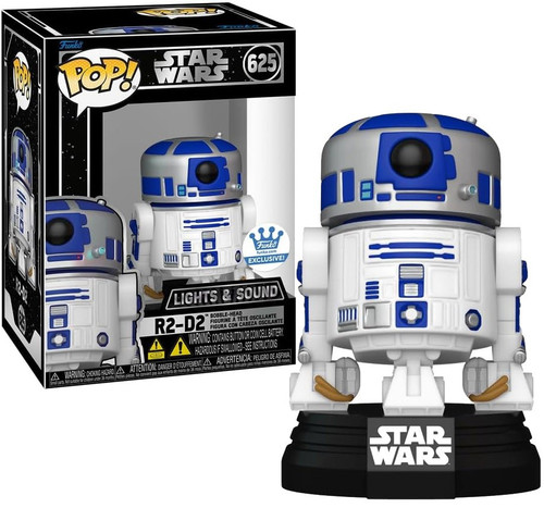 Funko Star Wars POP Star Wars R2-D2 Exclusive Vinyl Figure Lights Sound ...