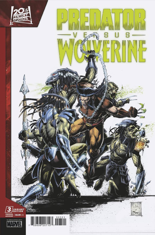 Marvel Predator Vs Wolverine Comic Book 3 Portacio Variant Marvel ...