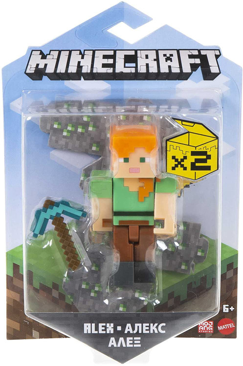 Minecraft Craft-A-Block Alex 3.25 Action Figure Loose Mattel Toys - ToyWiz