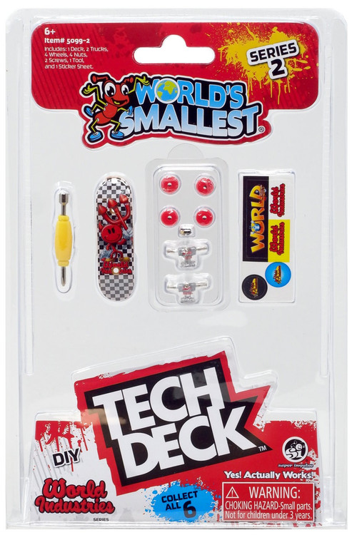 Worlds Smallest Tech Deck Series 2 World Industries Micro Skateboard ...