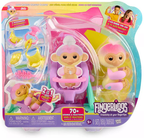 Fingerlings Baby Monkey Nursery with JAS Exclusive Playset Includes ...