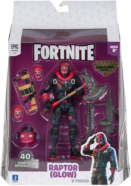 Fortnite Legendary Series Raptor 6 Action Figure Glow Jazwares - ToyWiz