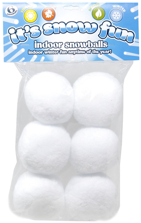 Its Snow Fun Indoor Snowballs 6-Pack Snowball Fight In A Box Kalan - ToyWiz