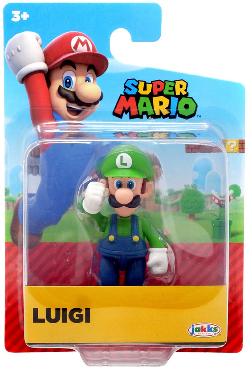 World of Nintendo Super Mario Wave 42 Luigi 2.5 Mini Figure Jakks ...