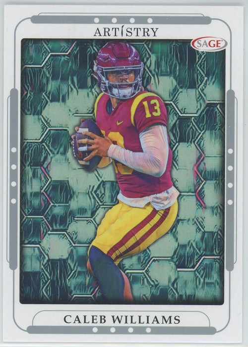 NFL 2023 Artistry Single Card Silver Caleb Williams 32 Rookie - ToyWiz