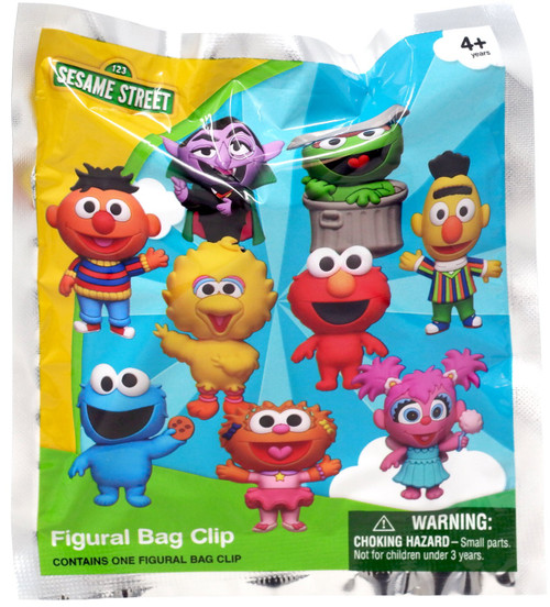 Sesame Street 3D Figural Bag Clip Sesame Street Series 1 Mystery Pack 1 ...