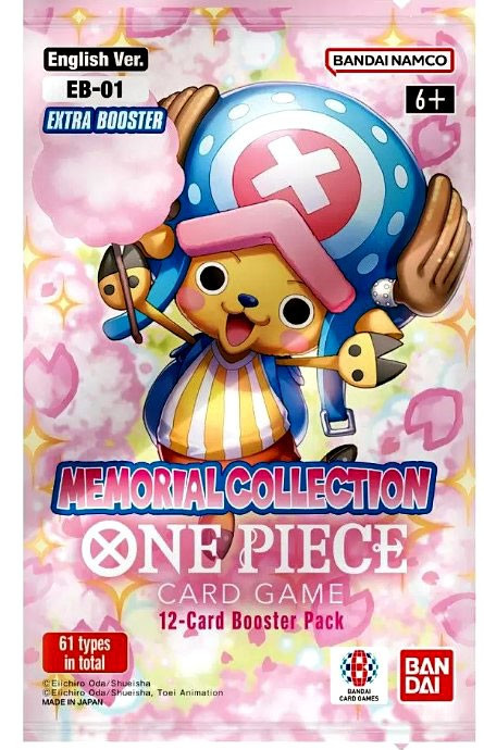 One Piece Trading Card Game Memorial Collection Extra Booster Pack EB ...
