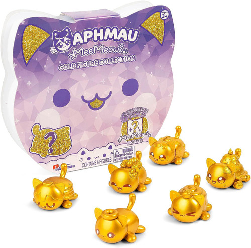 Aphmau MeeMeows Gold Figure Collection 6-Figure Set 6 Exclusive Gold ...
