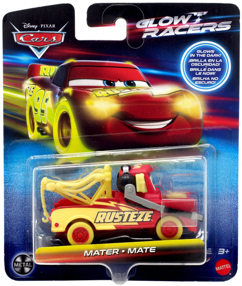 Disney Pixar Cars Glow Racers Mater 155 Diecast Car Mattel Toys - ToyWiz