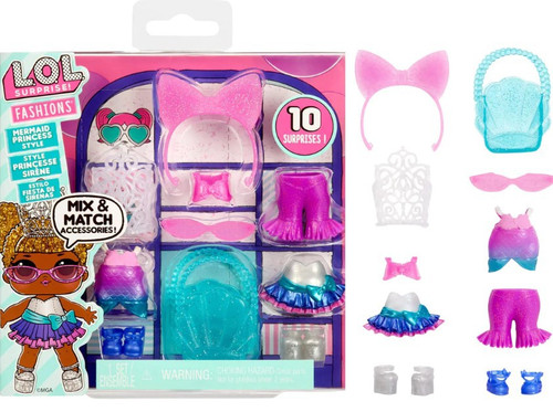 LOL Surprise Fashions Mermaid Princess Style Mini Doll Mix Match ...
