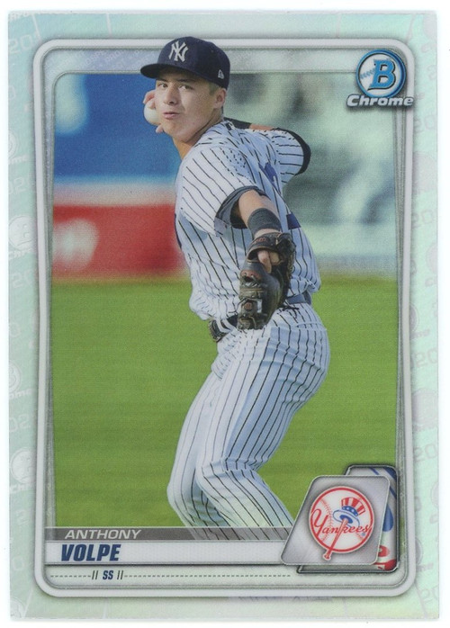 MLB New York Yankees 2020 Bowman Draft Chrome Single Card Refractor Anthony Volpe BD-178 Rookie ...