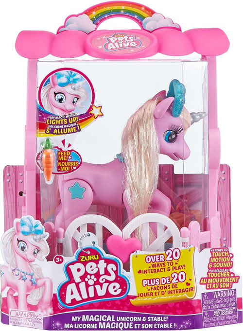 Pets Alive My Magical Unicorn Stable Robotic Pet Figure DELUXE Version ...