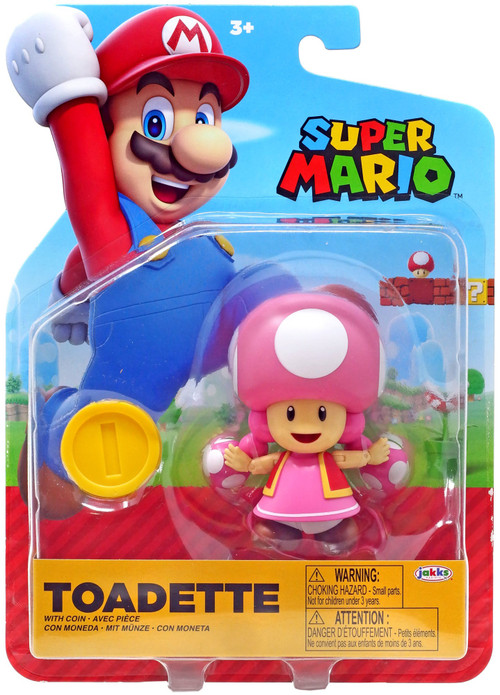 World of Nintendo Super Mario Wave 36 Toadette 4 Action Figure with ...