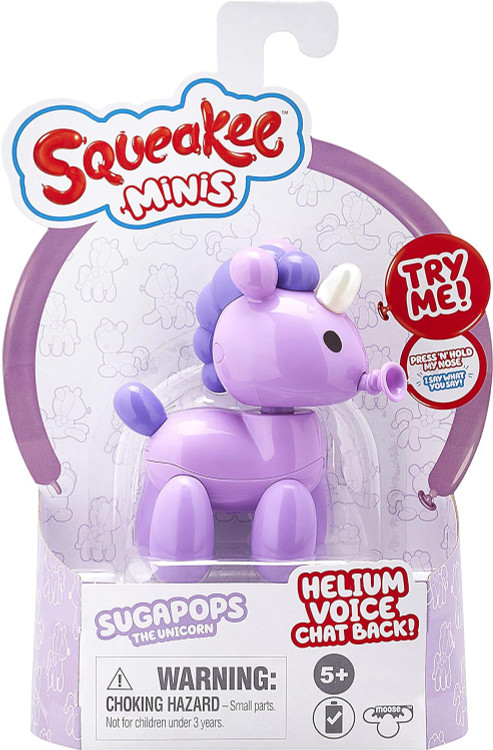 Squeakee Minis Series 1 Sugapops the Unicorn Mini Figure Moose Toys ...