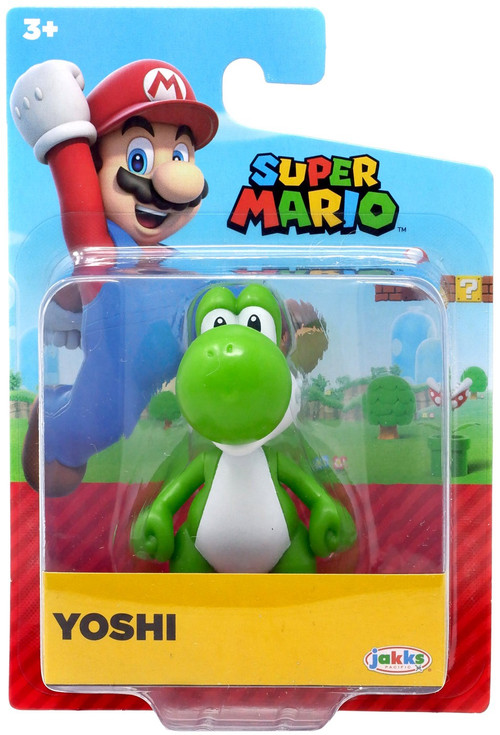 World of Nintendo Super Mario Green Yoshi 2.5 Mini Figure Jakks Pacific ...