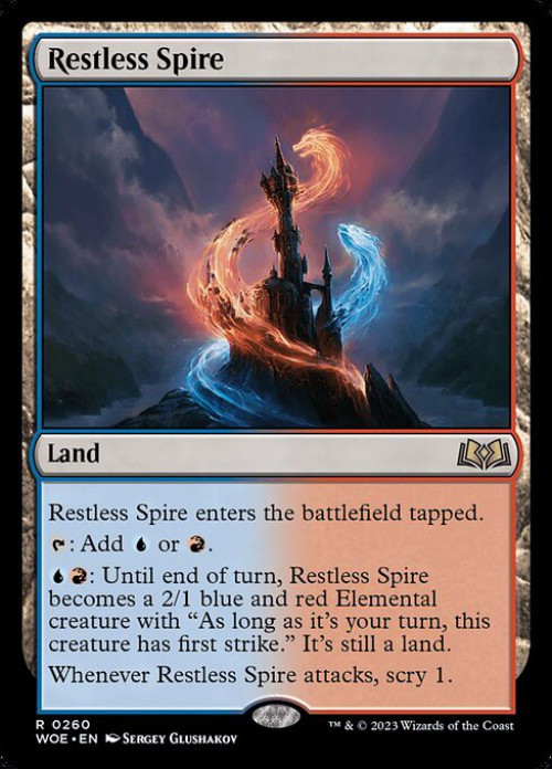 Magic The Gathering Wilds of Eldraine Single Card Rare Restless Spire ...