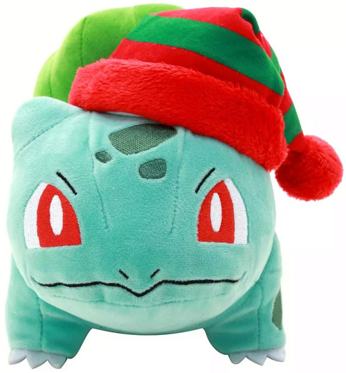 Pokemon 2023 Holiday Bulbasaur 8 Plush Stripe Hat Jazwares Toywiz