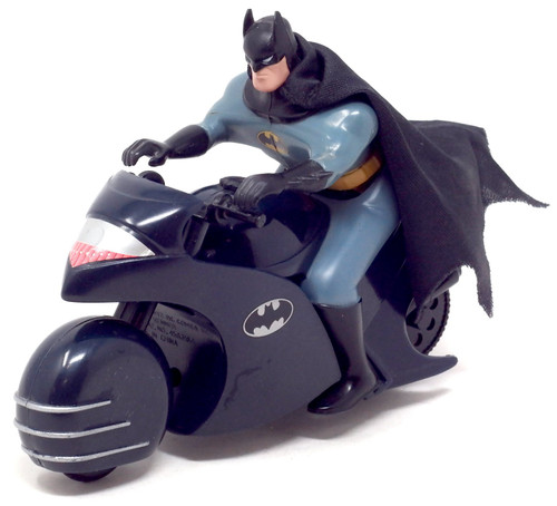 DC Batman The Animated Series Batcycle Vehicle with Motorized Turbo ...