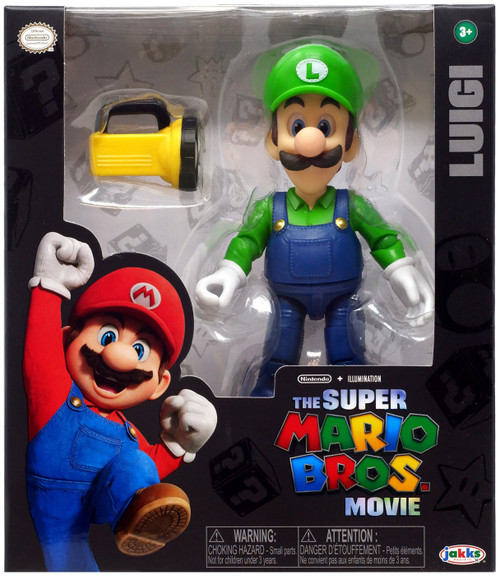 Super Mario Bros. The Movie Luigi 5 Figure with Flashlight, Damaged ...
